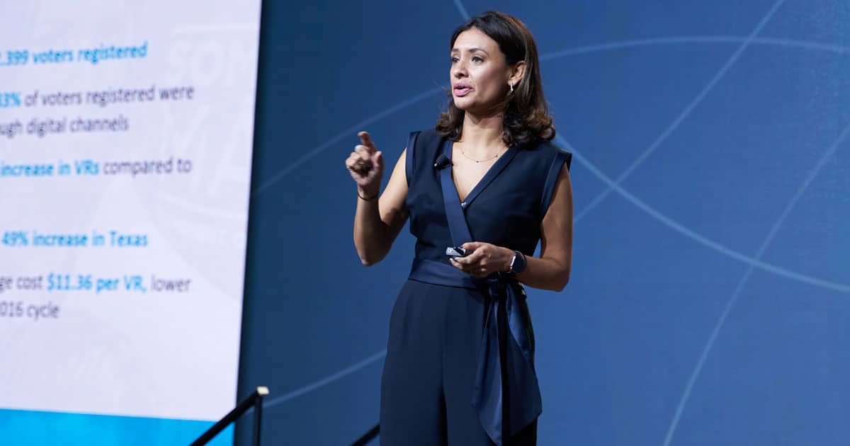 María Teresa Kumar Mobilizes Voters - Hispanic Executive